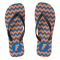 University of Florida F Flip Flops | Zazzle
