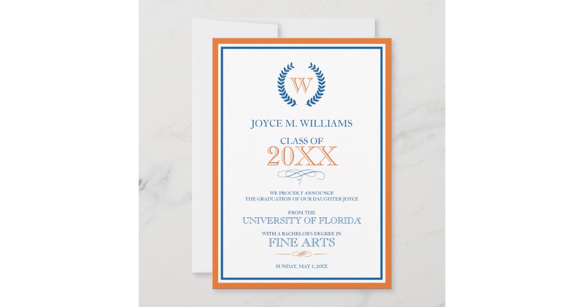 University of Florida Graduation Announcement | Zazzle
