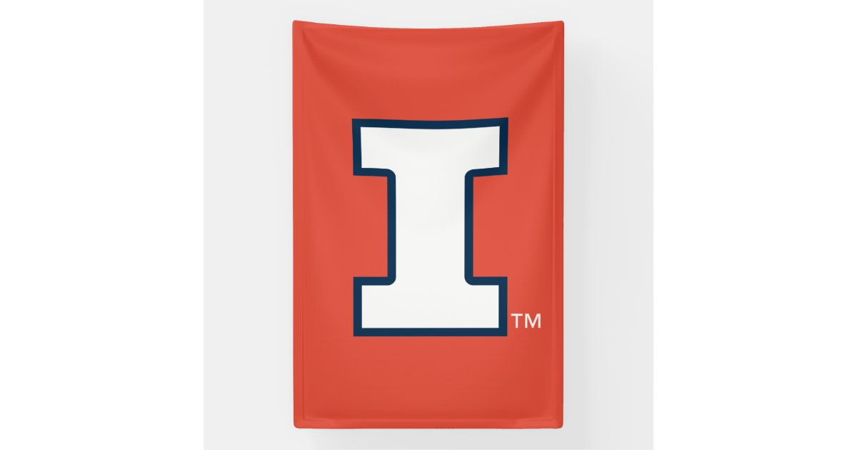 University of Illinois Block "I" Logo Banner | Zazzle
