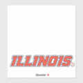 University of Illinois Wordmark Design Sticker | Zazzle