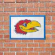 University of Kansas Jayhawk Head Logo Pennant | Zazzle