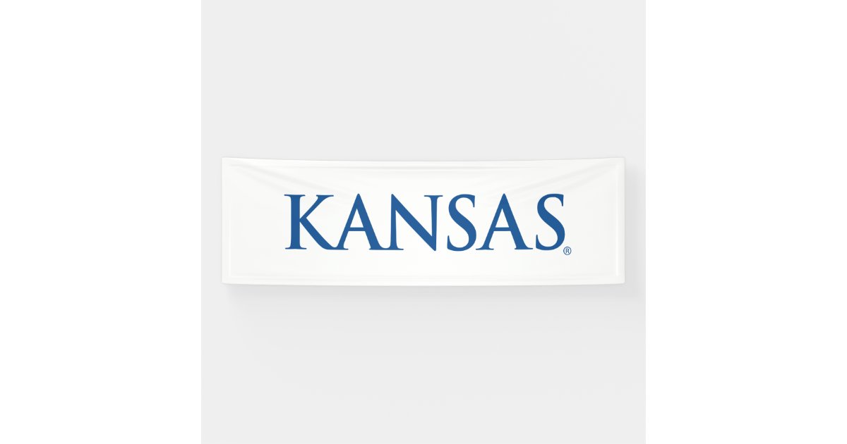 University of Kansas Text Logo Banner | Zazzle