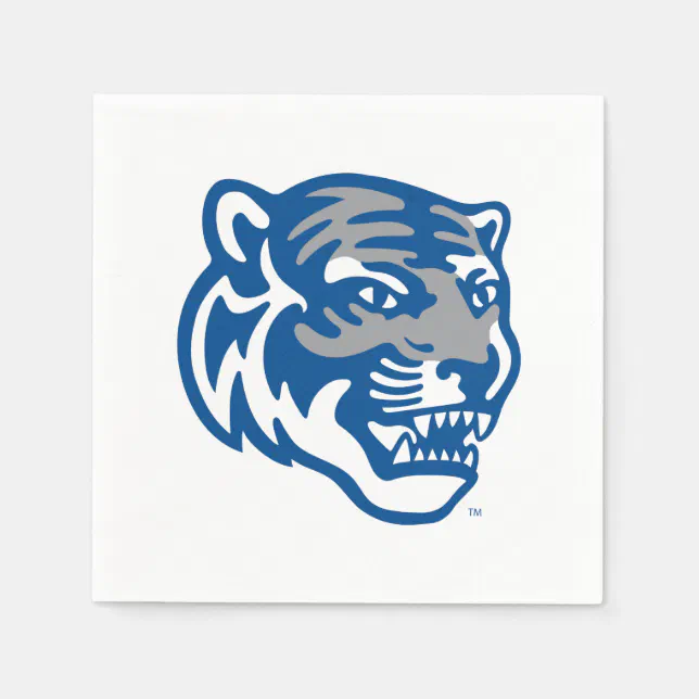 University of Memphis Tigers Mascot Head Logo Napkins | Zazzle