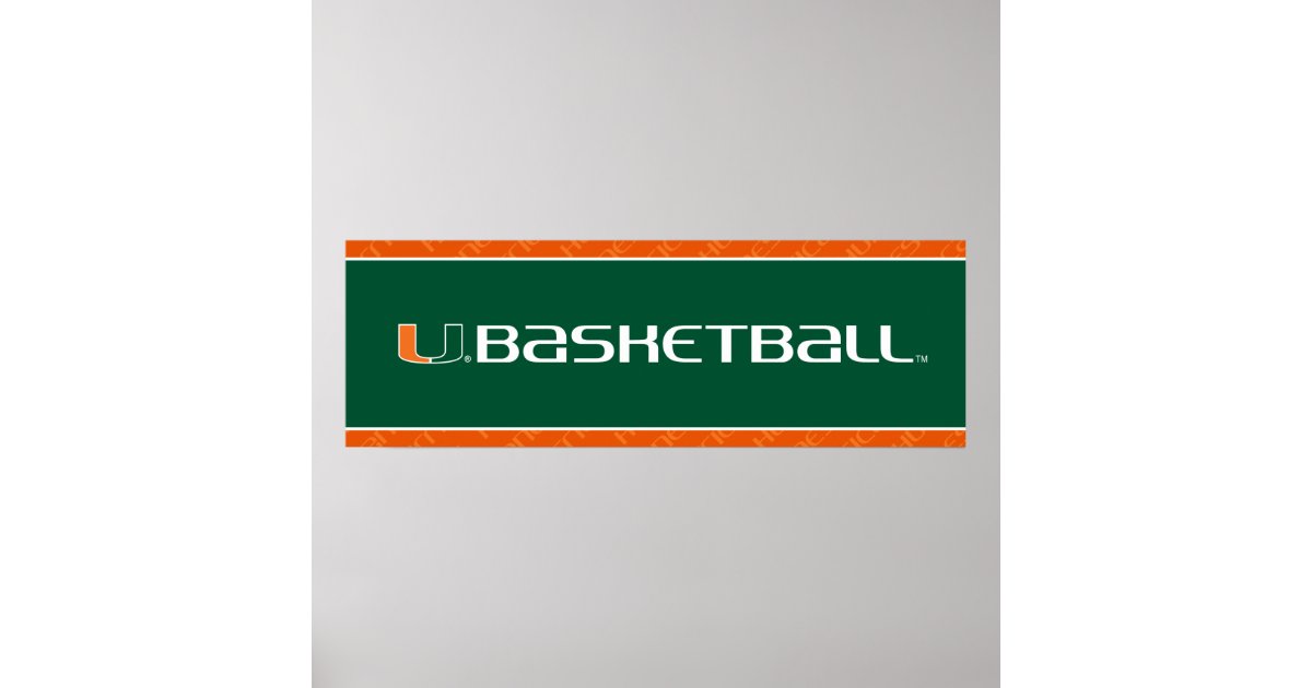 University of Miami Basketball Poster | Zazzle
