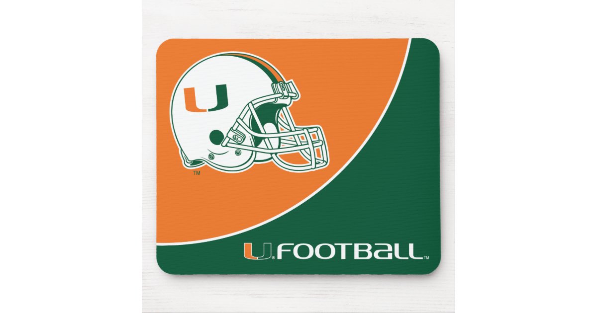 University of Miami Football Mouse Pad | Zazzle