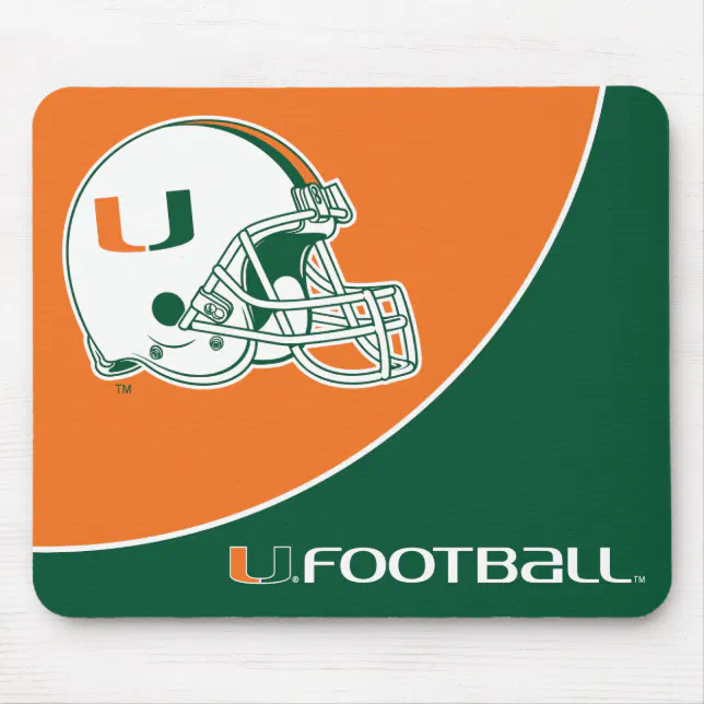 University of Miami Football Mouse Pad | Zazzle