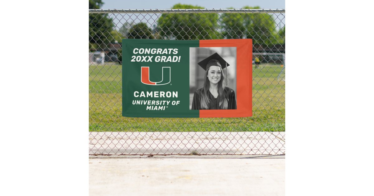 University of Miami Graduate Banner | Zazzle