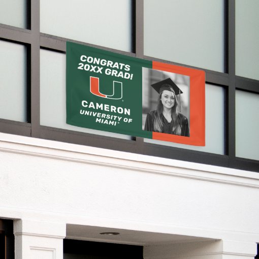 University of Miami Graduate Banner | Zazzle