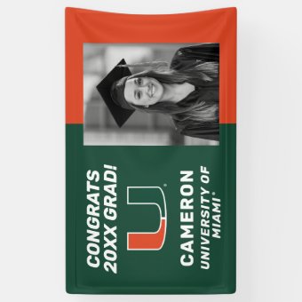 University of Miami Graduate Banner | Zazzle