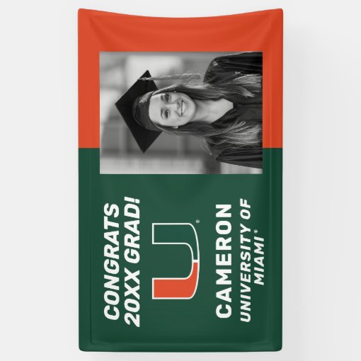 University of Miami Graduate Banner | Zazzle