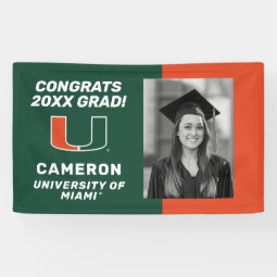 University of Miami Graduate Banner | Zazzle