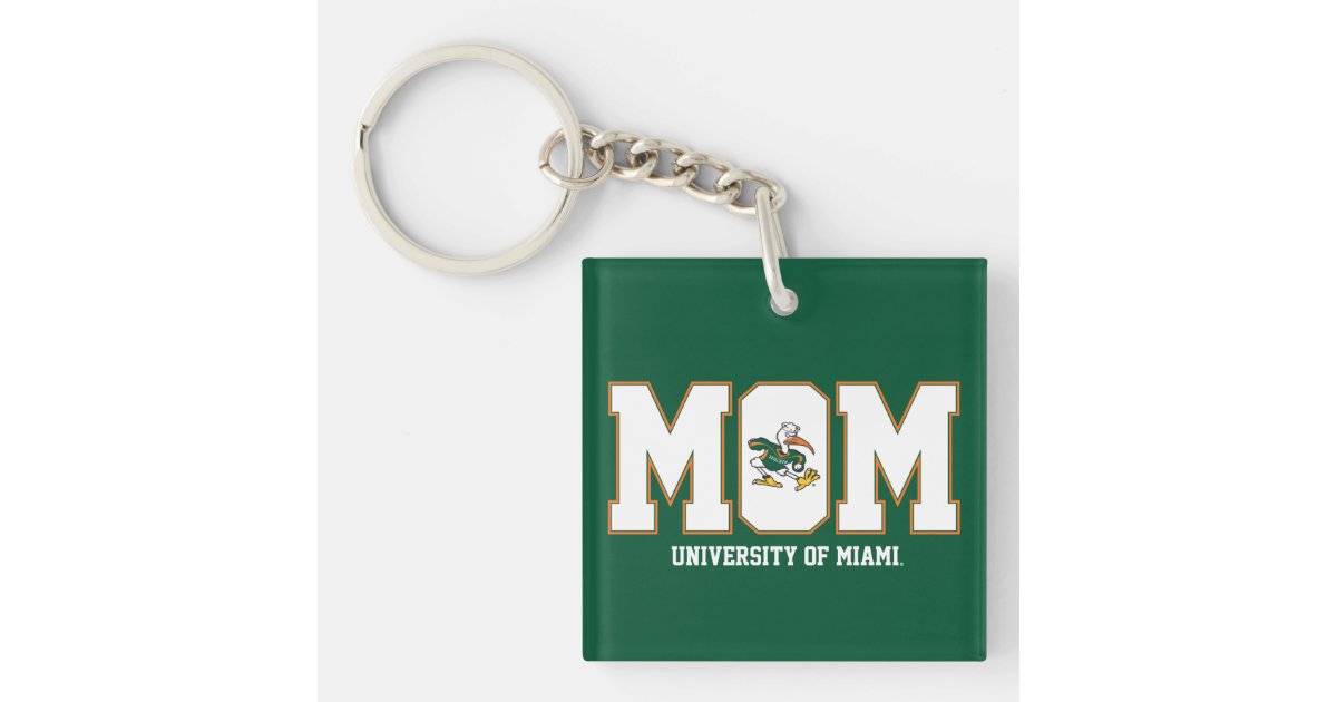 University of Miami Mom Keychain | Zazzle
