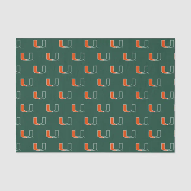 University of Miami Primary | Graduation Tissue Paper | Zazzle