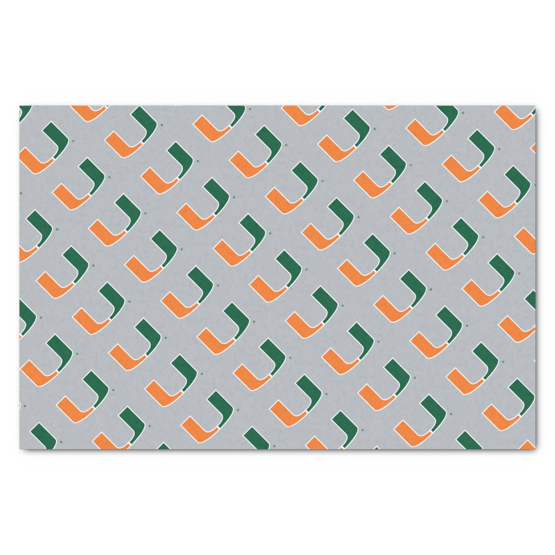 University of Miami U Tissue Paper | Zazzle