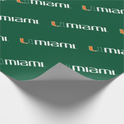 University of Miami Wrapping Paper | Zazzle