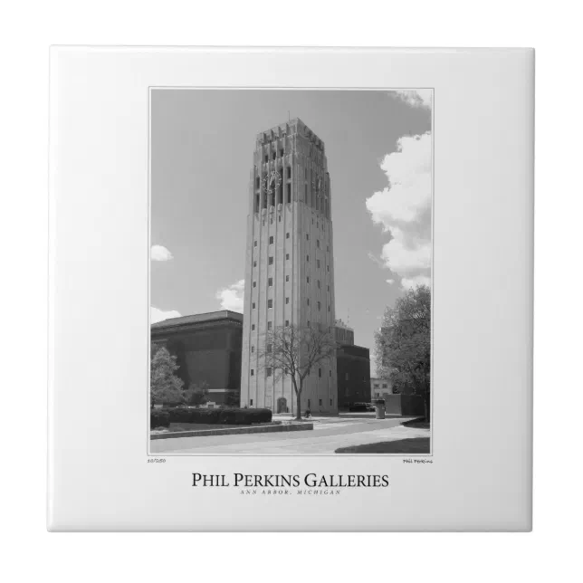 University of Michigan Clock Tower Ceramic Tile | Zazzle