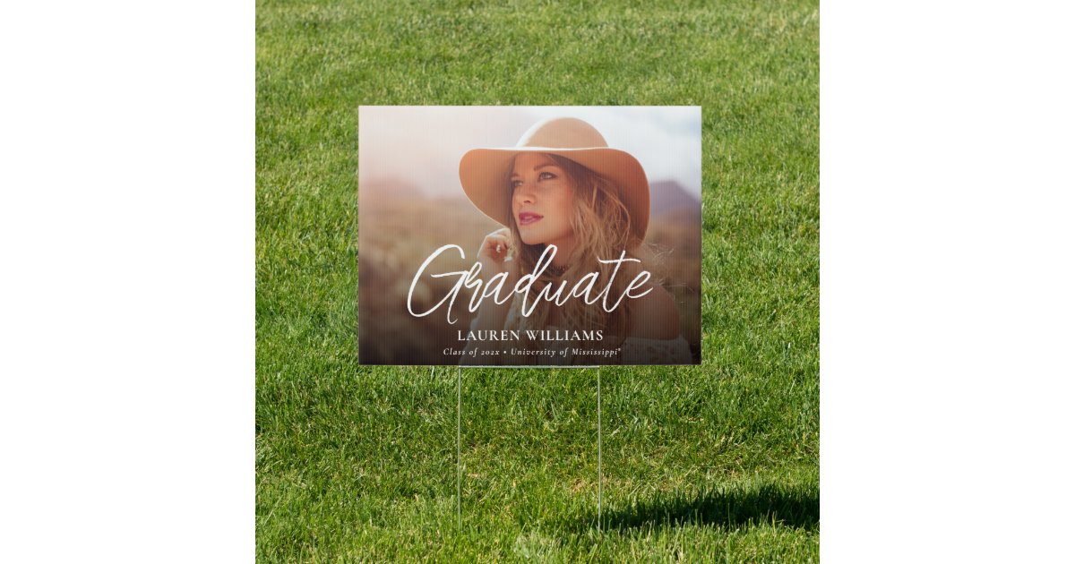 University of Mississippi | Block Type Sign | Zazzle