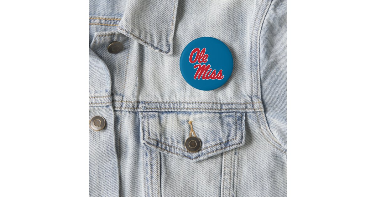 University of Mississippi | Ole Miss Script 3 Button | Zazzle