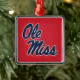 University of Mississippi | Ole Miss Script Metal Ornament | Zazzle