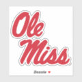University of Mississippi | Ole Miss Script Sticker | Zazzle
