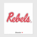 University of Mississippi | Rebels Script Sticker | Zazzle