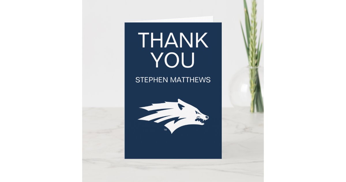 University of Nevada Wolf Logo Card | Zazzle