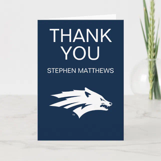 University of Nevada Wolf Logo Card | Zazzle