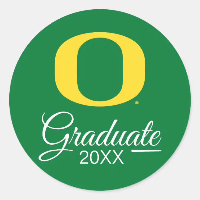 University of Oregon | Graduation Classic Round Sticker | Zazzle