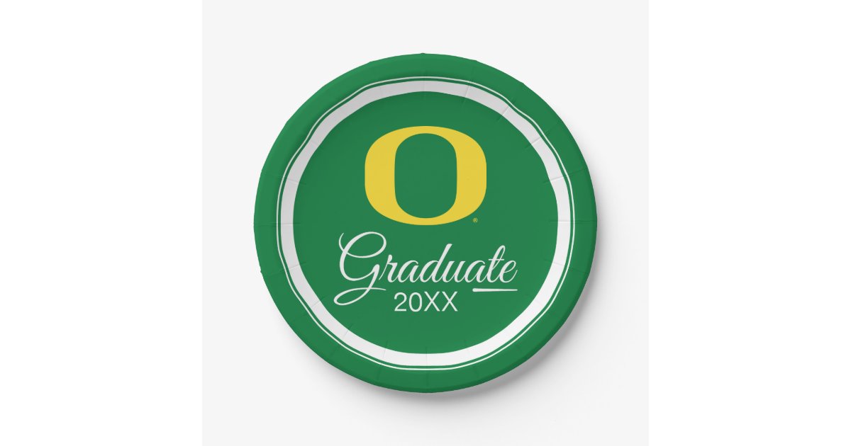 University of Oregon | Graduation Paper Plates | Zazzle