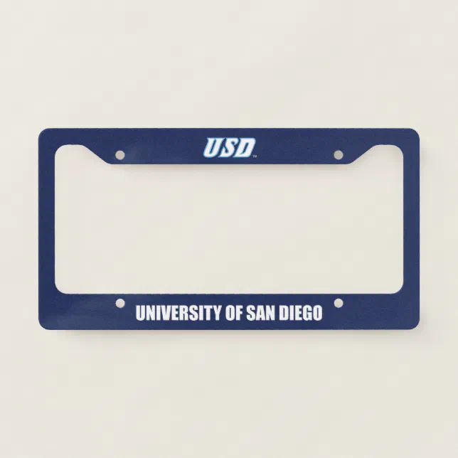 University of San Diego | USD License Plate Frame | Zazzle