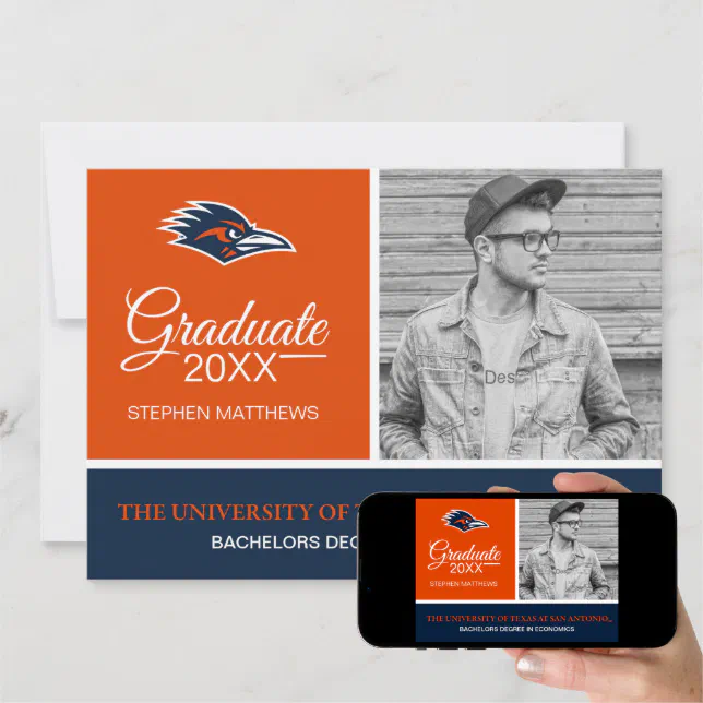 University of Texas at San Antonio | Graduation Invitation | Zazzle