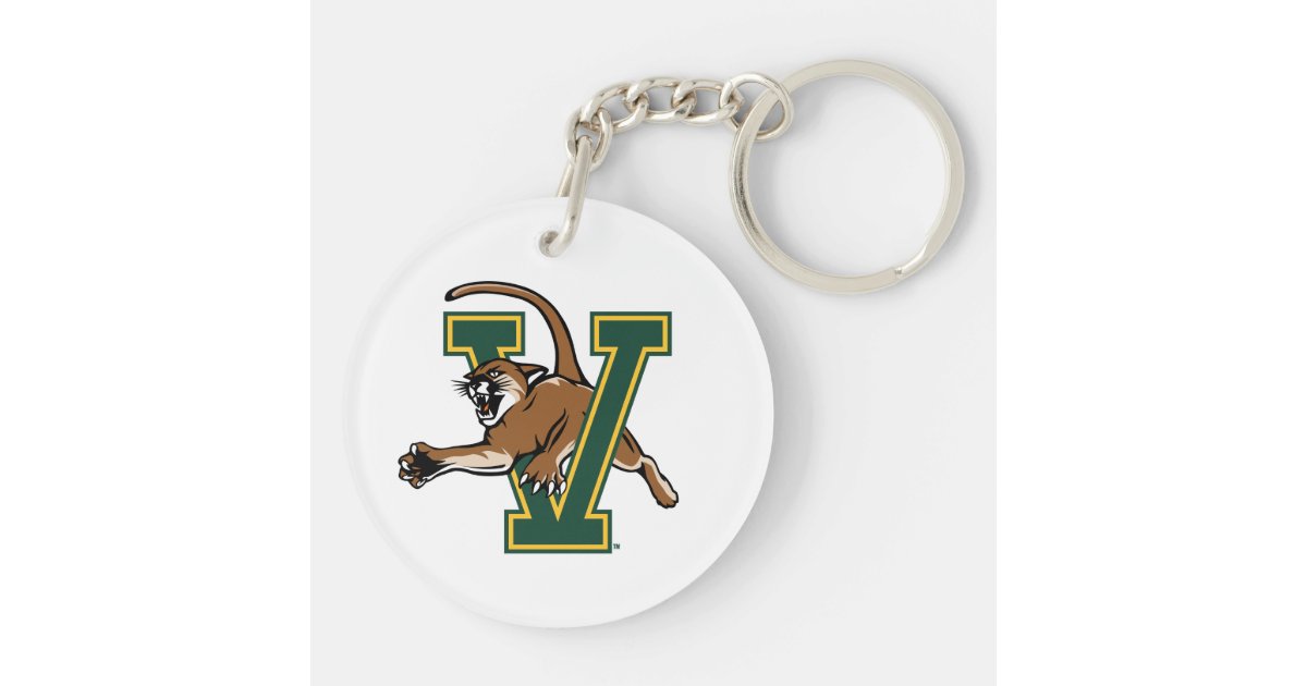 University of Vermont Catamount V Keychain | Zazzle
