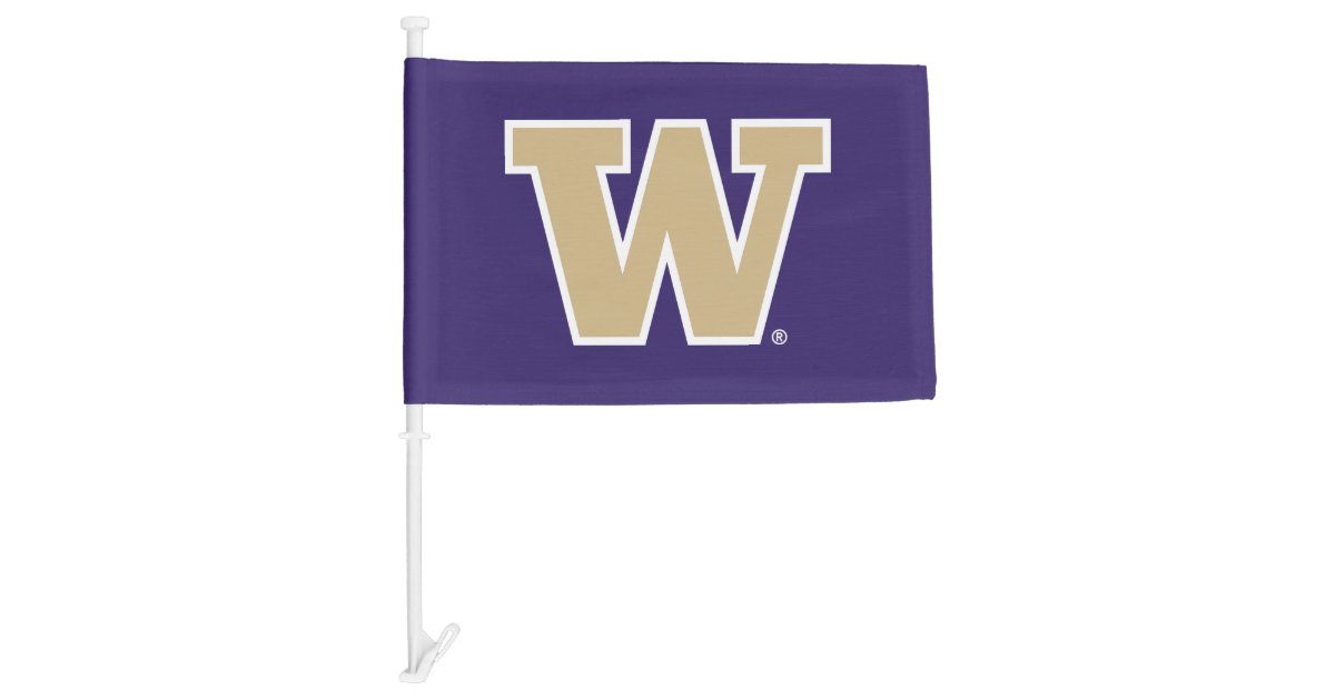 University of Washington Car Flag | Zazzle