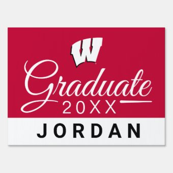University of Wisconsin Graduate Sign | Zazzle