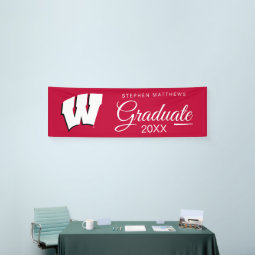 University of Wisconsin | Graduation Banner | Zazzle