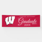 University of Wisconsin | Graduation Banner | Zazzle