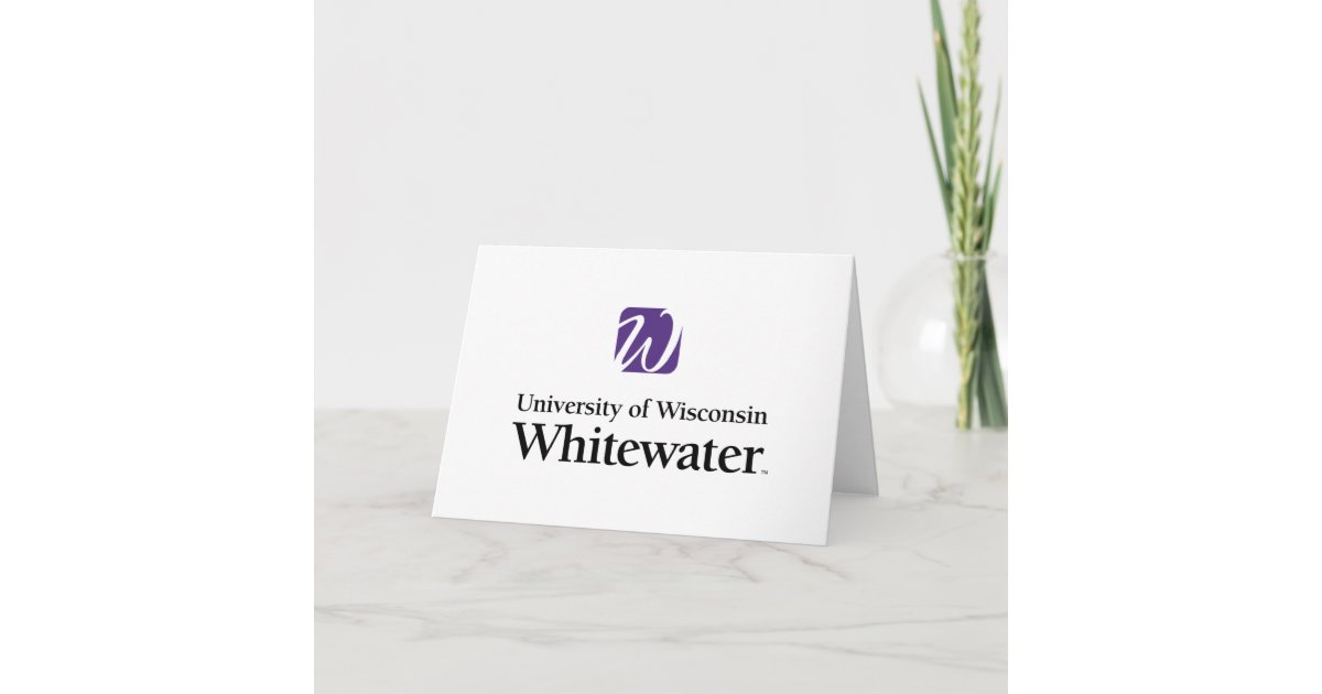 University of Wisconsin Whitewater Card | Zazzle