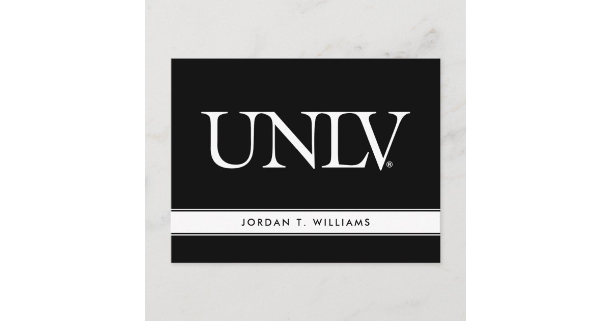 University UNLV Invitation Postcard | Zazzle