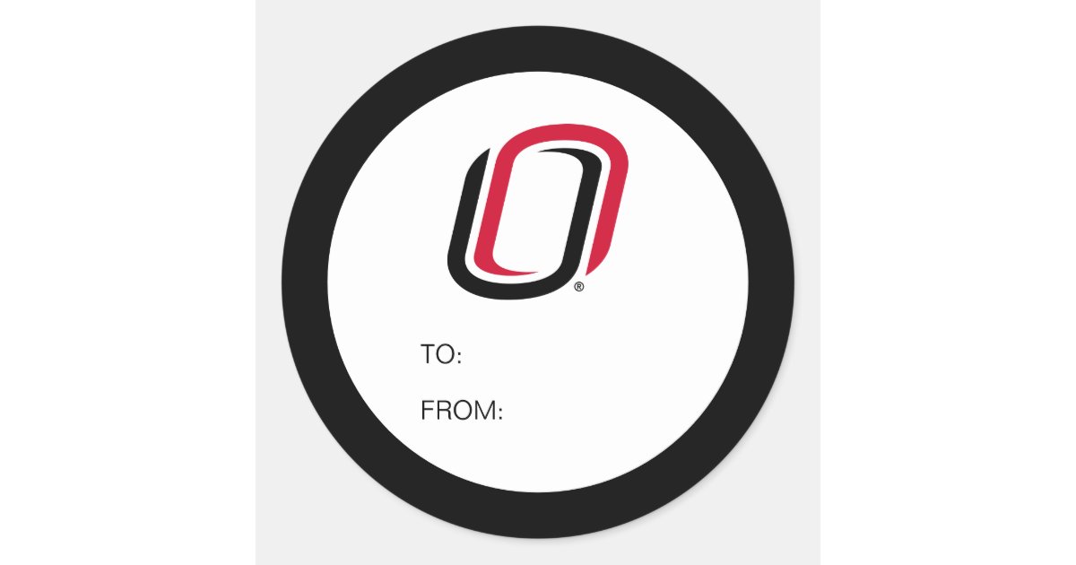 UNO Mavericks Graduate Classic Round Sticker | Zazzle