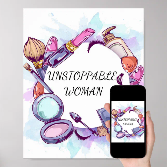Unstoppable Woman Art Print, Motivational Print | Zazzle