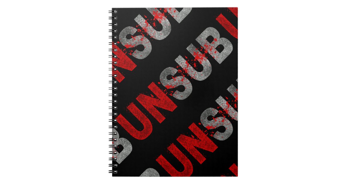 UNSUB NOTEBOOK | Zazzle