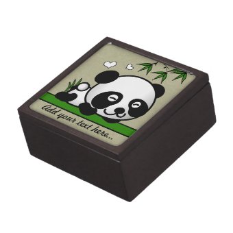 Unsuspecting Panda Jewelry Box | Zazzle