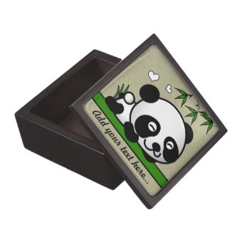 Unsuspecting Panda Jewelry Box | Zazzle