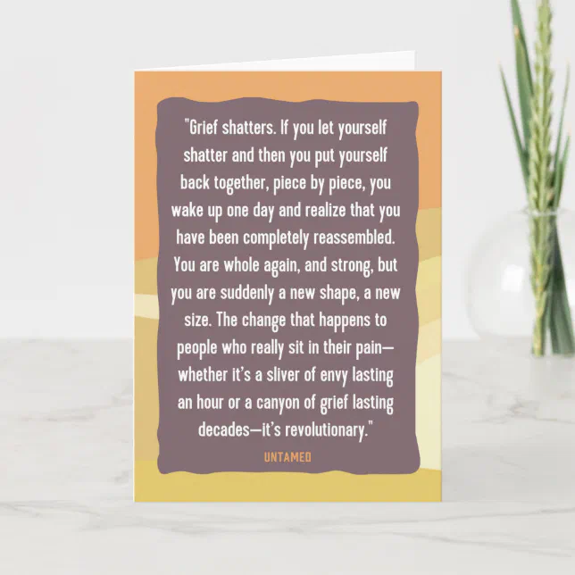 Untamed Quote Greeting Card | Zazzle
