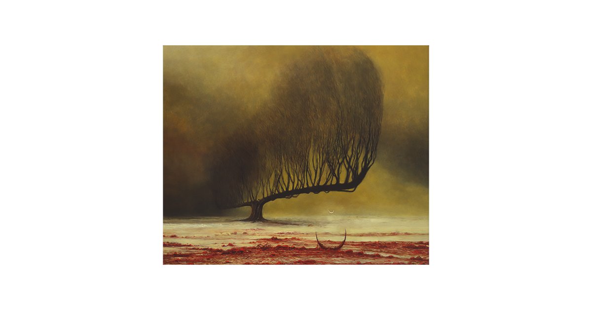 Untitled (Nightmare Tree) by Zdzislaw Beksinski Canvas Print | Zazzle