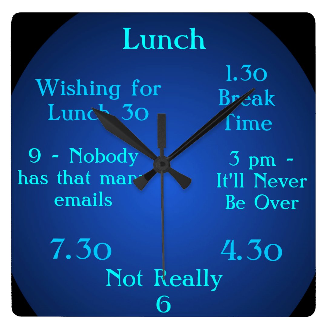 Unusual 1.30 Clock One-Thirty Break Time Clock 5 | Zazzle