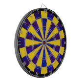 Unusual Dart Board Yellow Blue Modern Darts Gift | Zazzle