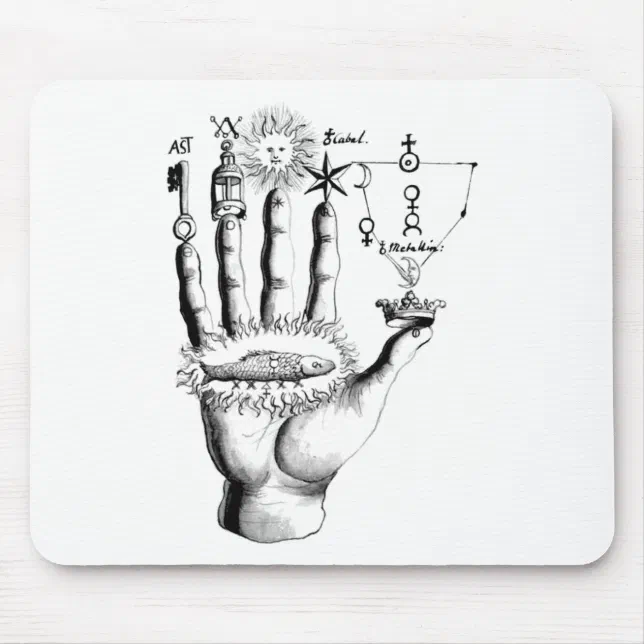 Unusual Hand Sun Alchemy Steampunk Mouse Pad | Zazzle