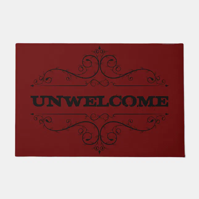 Unwelcome Door Mat | Zazzle
