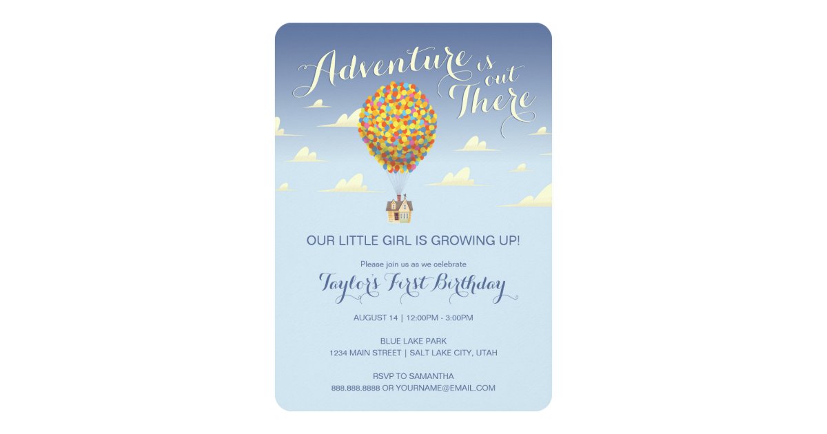 UP Birthday | Adventure is Out There Invitation | Zazzle.com
